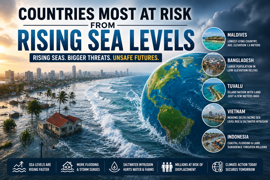 Countries Most at Risk From Rising Sea Levels: Climate Change Threats ...