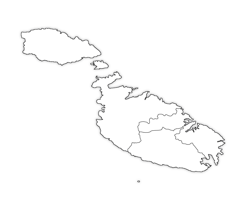 Malta Outline Map, Malta Blank Map